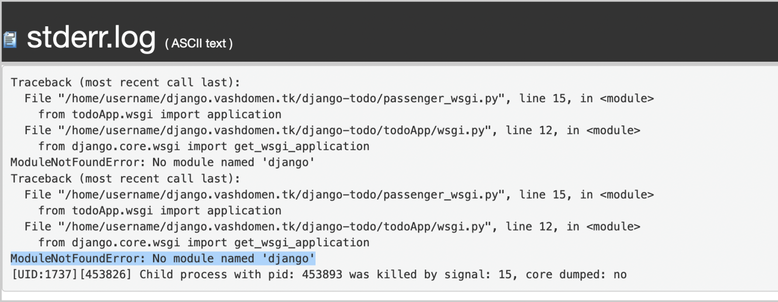 Як встановити проект на Python/Django в cPanel | HOSTiQ Wiki